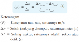 Rumus Menghitung Kecepatan Rata-Rata Benda - Berikut.id
